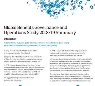 Report: Global Benefits Governance and Operations Study 2018-19 ...