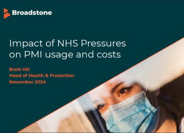 Broadstone: Impact of NHS pressures on PMI usage and costs | Reward and ...