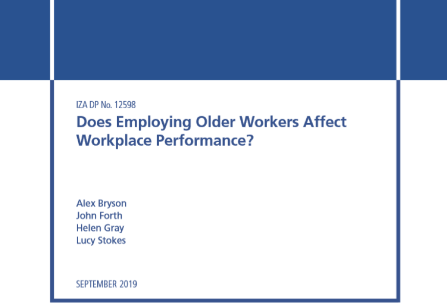Research Does Employing Older Workers Affect Workplace Performance