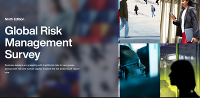 Aon research: Global Risk Management Survey | Reward and Employee ...