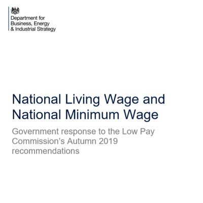 Government papers: NLW and NMW: government response to the Low Pay ...