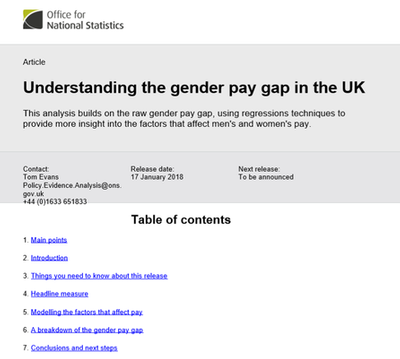 Government papers: Understanding the gender pay gap in the UK | Reward ...